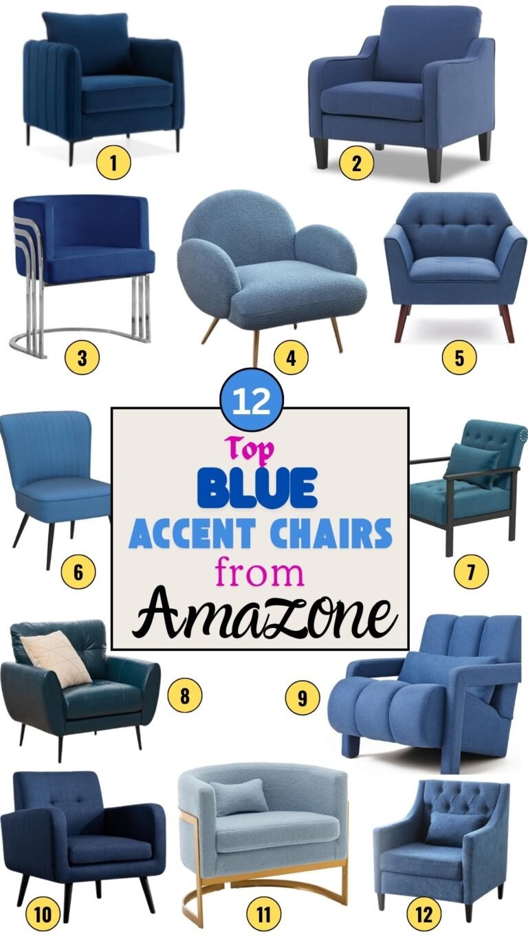 Top 12 Blue Accent Chairs on Amazon — With Room Styling Ideas | Cozy ...