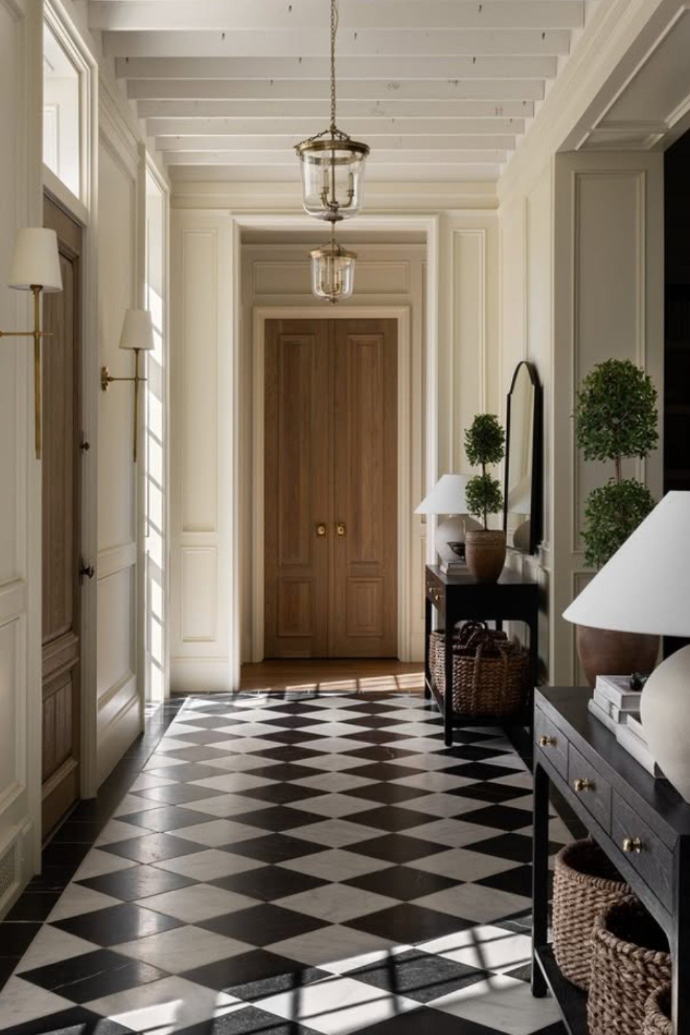 24 Inspiring Black and White Checkered Floor Design Ideas | Cozy Haven ...