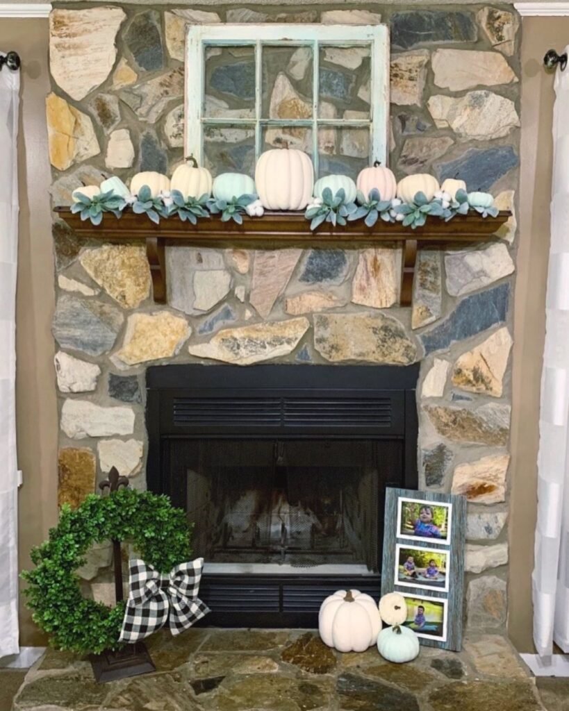 30 Cozy and Creative Fall Mantel Decor Ideas You Will Love | Cozy Haven ...