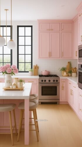 21 Beautiful Pink and Blue Kitchen Designs to Inspire You | Cozy Haven ...